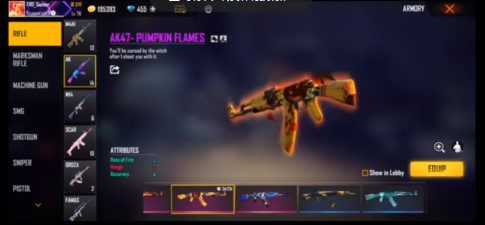 Free Fire: Top 10 best AK-47 gun skins in the game